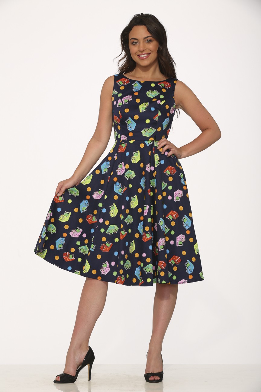 9493 Arcade Amusement Dress - Orchid Bloom